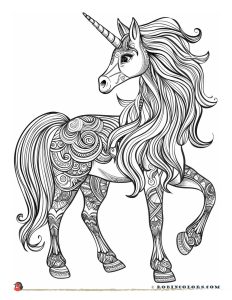 Super Beautiful Unicorn Coloring Pages for Adults and Kids | Robin Colors